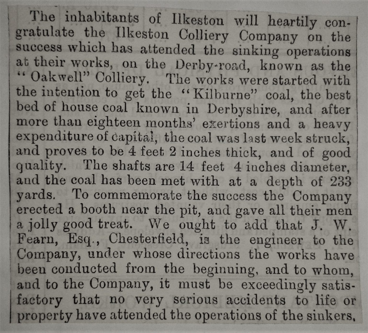 Old Ilkeston » Around Oakwell Fields