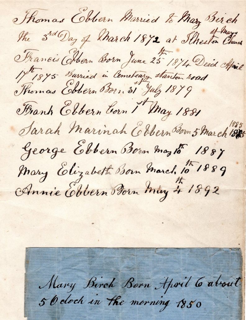 Old Ilkeston » Thomas Ebbern