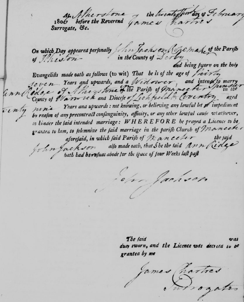 Old Ilkeston » The Jackson family